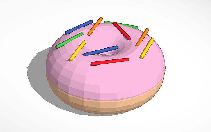 3D design Donut - Tinkercad