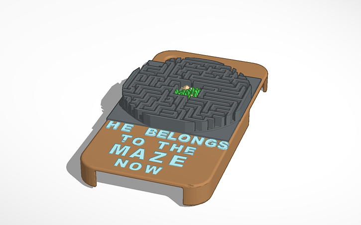 3D design Copy of Maze runner iphone 4 case | Tinkercad