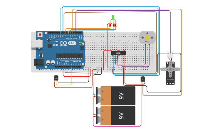 Circuit design Smart rc - Tinkercad