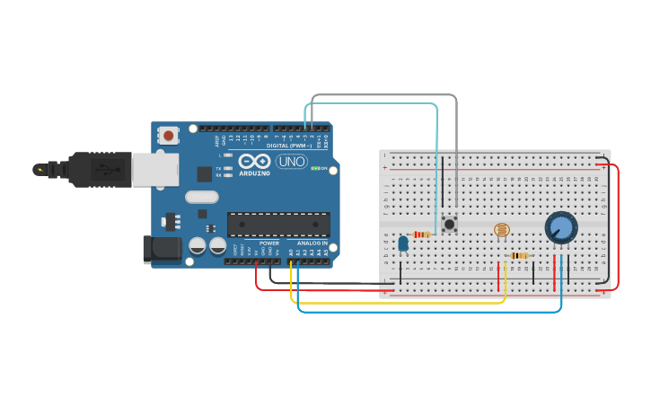 Circuit design Circuito - Semana 7 (Grupo 4 11D-A) - Desafio 7 | Tinkercad Circuit design Circuito - Semana 7 (Grupo 4 11D-A) - Desafio 7 | Tinkercad