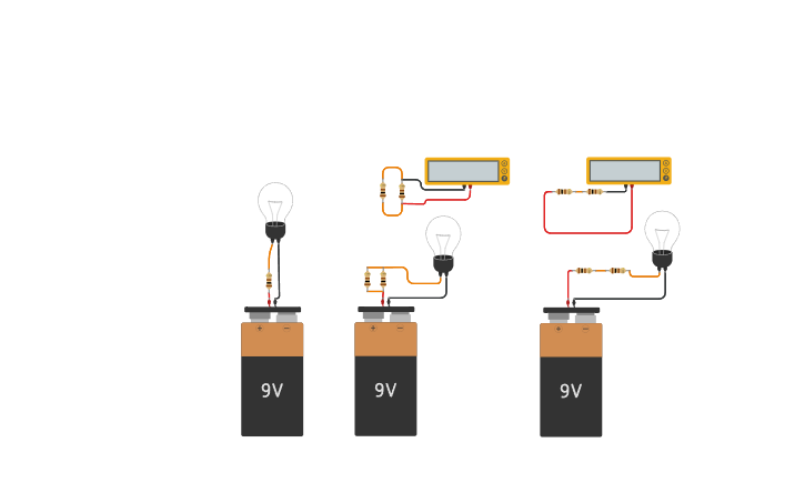 Circuit design Clase 3 Resitencias en serie y paralelo - Tinkercad
