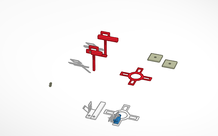 3D design Spider leg and body - Tinkercad