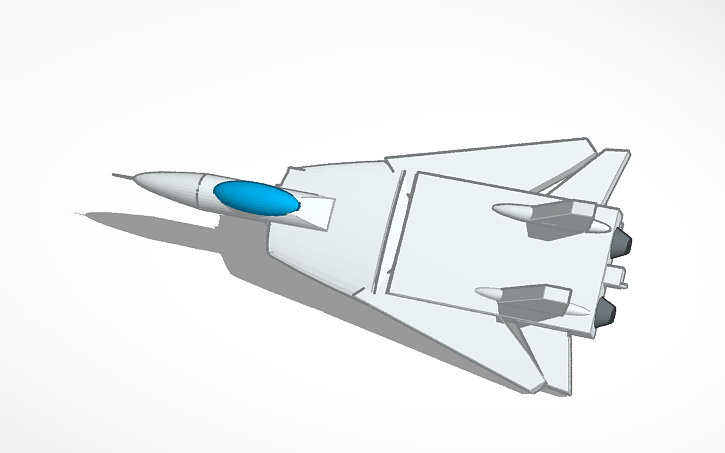 3D design F-14 Tomcat (Wings in full sweep) - Tinkercad