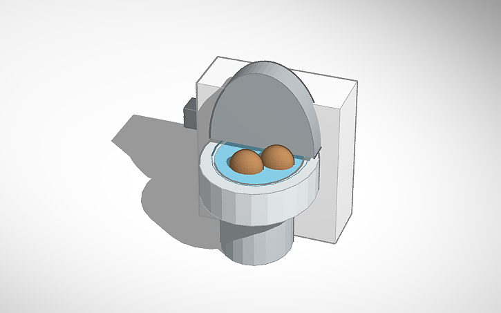 3D design poop inda toliet | Tinkercad