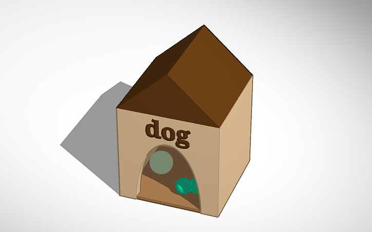 3D design dog house | Tinkercad