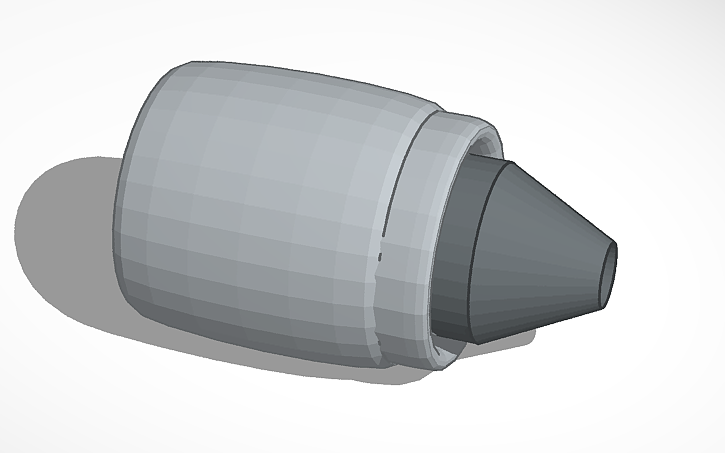 3D design turbofan jet engine - Tinkercad