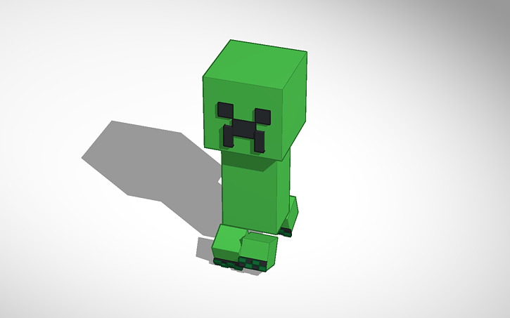 3D design Minecraft Creeper - Tinkercad