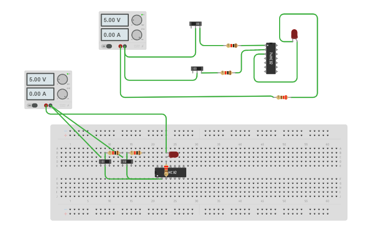 Circuit design 4 or IC | Tinkercad