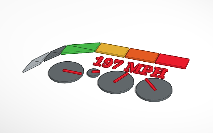 3d Design 2m Speedometer Tinkercad