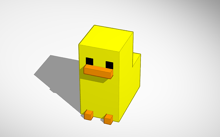 3D design pixelated duck design contest! - Tinkercad