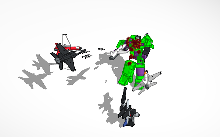 3D design Transformers Combiner wars Devastator - Tinkercad