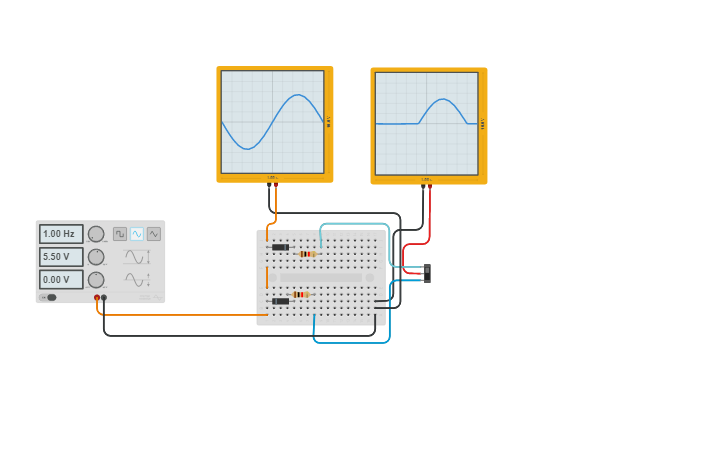 Circuit design seleccionador de polaridad - Tinkercad