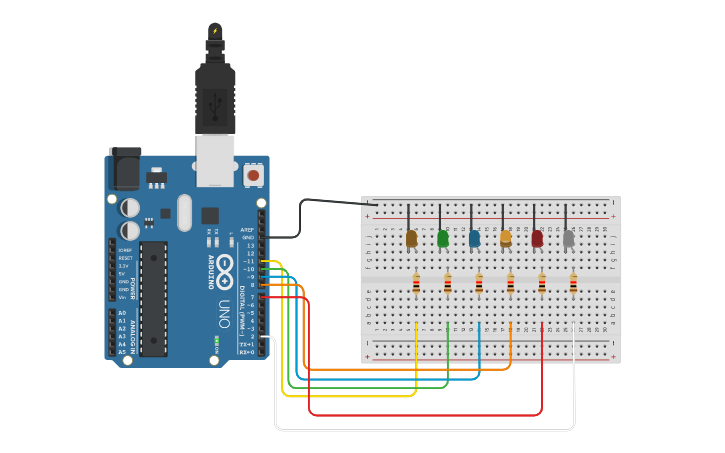 Circuit design ArduinoLab_3 | Tinkercad
