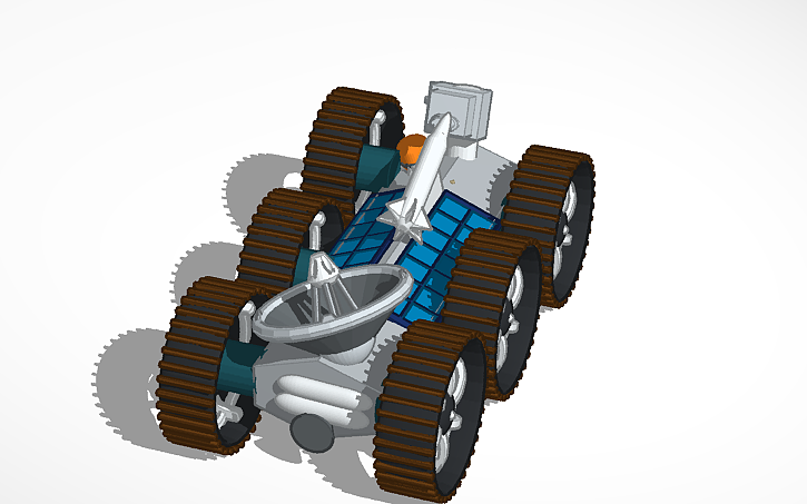 3D design mars rover - Tinkercad
