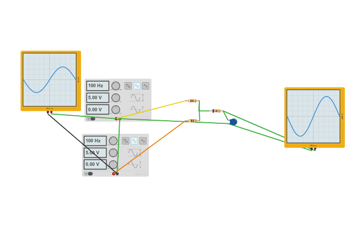 Circuit Design Filtro Pasa Bajos Tinkercad