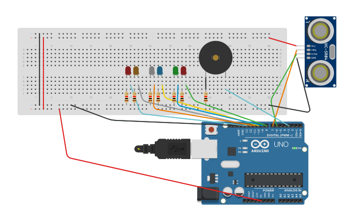 Circuit design punto 3 entregable 2 SADA - Tinkercad