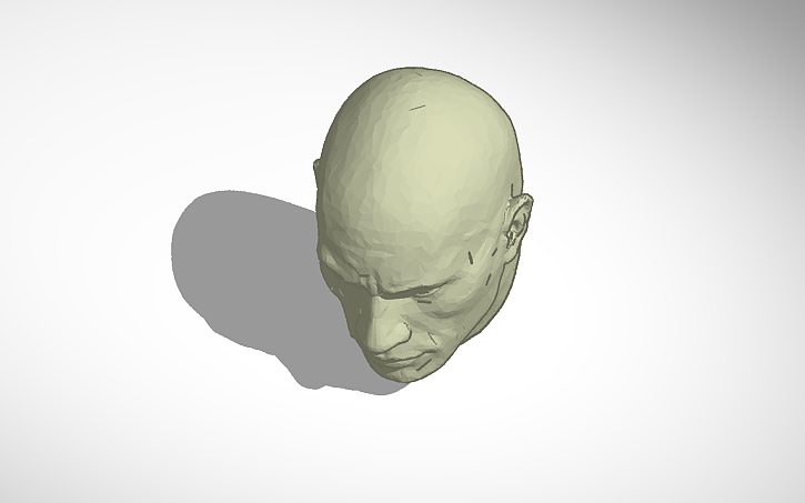 3D design Dwayne "The Rock" Johnson's Head - Tinkercad