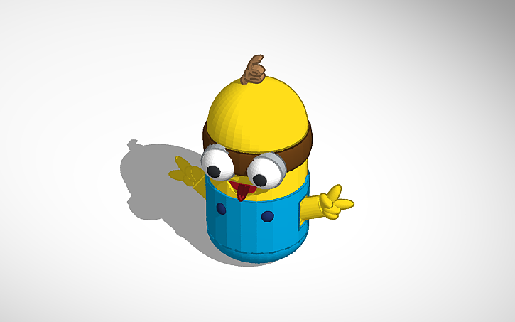 3D design A Minion - Tinkercad