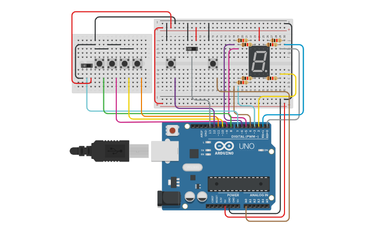 Circuit design Examen Parcial - Parte 2 | Tinkercad