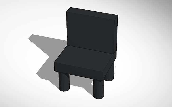 3D design chair 1 - Tinkercad