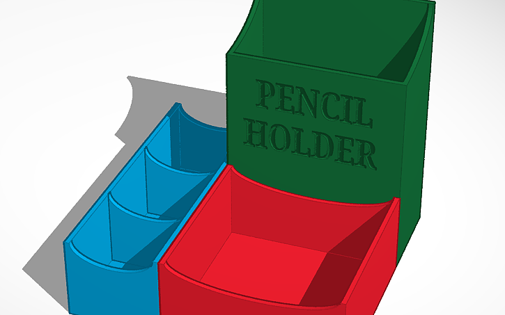 3D design Pencil Holder - Tinkercad
