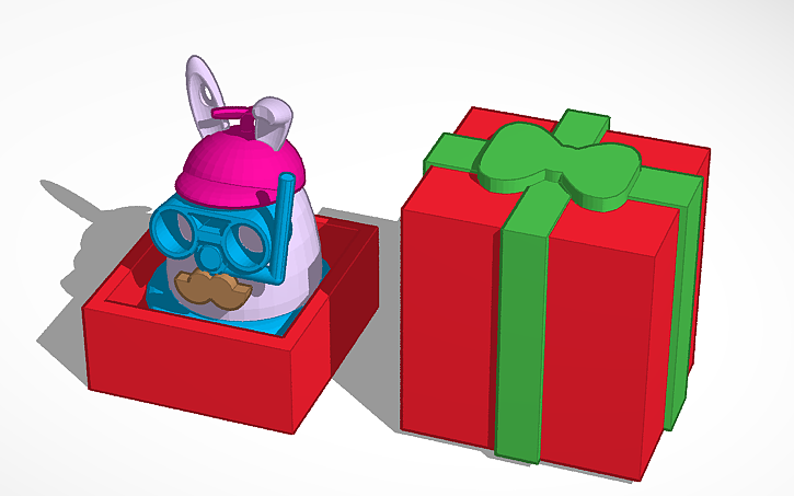 3D design Bunny Present - Tinkercad