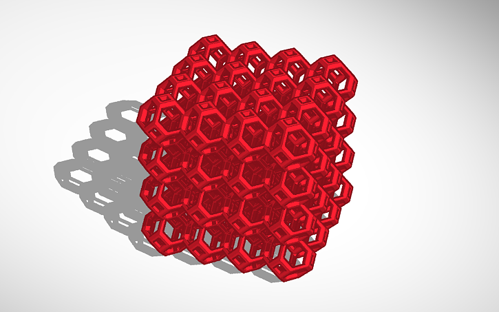 3d Design Truncated Octahedral Lattice Structure 2 Tinkercad