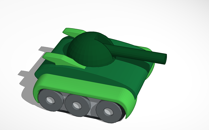 3D design tank | Tinkercad