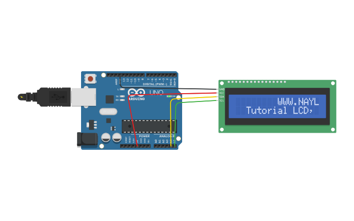 Circuit Design Ejercicio 2 Lcd I2c Tinkercad