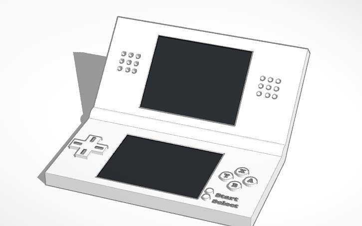 3D design nintendo DS lite | Tinkercad