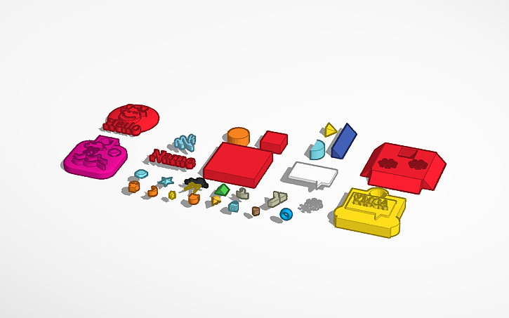 3D design Bag Tag Template - Tinkercad