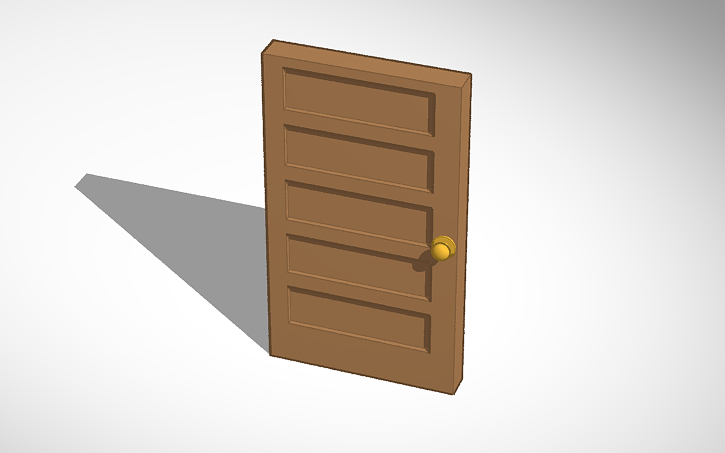 3D design Door - Tinkercad