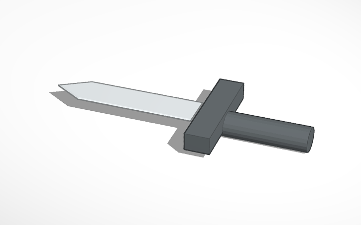 3D design Simple Dagger | Tinkercad
