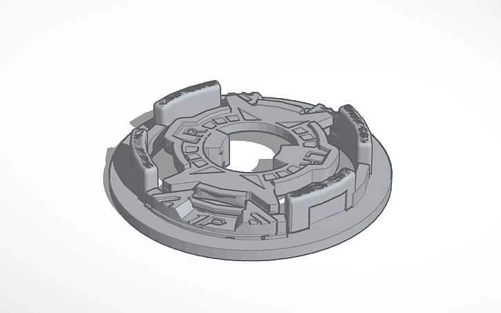 3D design beyblade burst chassis correct - Tinkercad