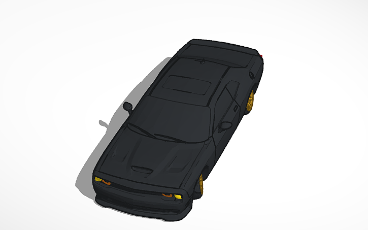 3D design Dodge Challenger Scat Pack 392 - Tinkercad