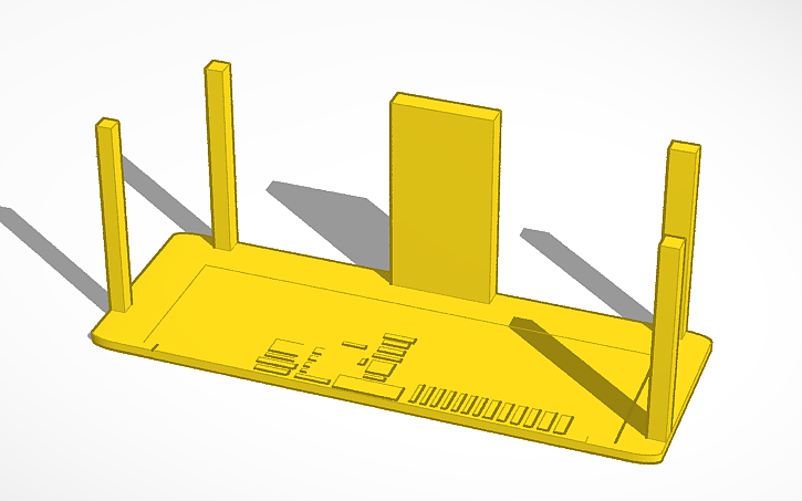 3d Design Desk Tool Holder Bottom Part Tinkercad