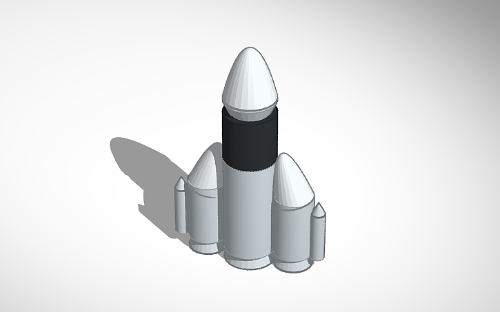 3d Design Rocket 3d Model Tinkercad