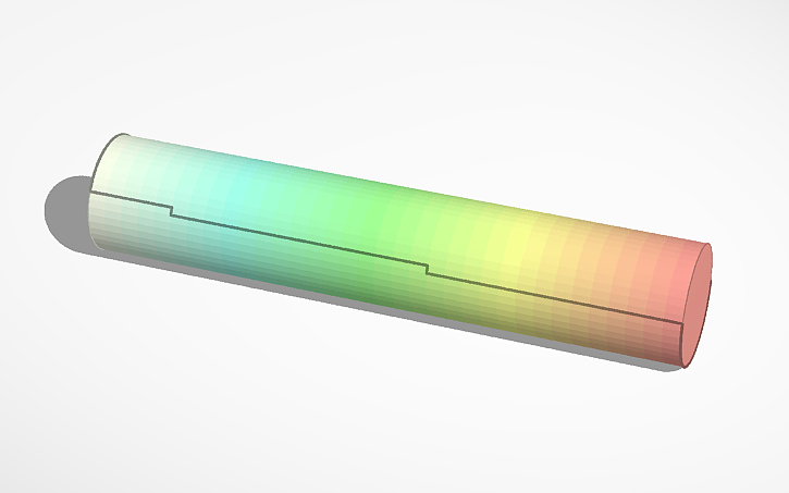 3D design Calming cylinder gradient - Tinkercad