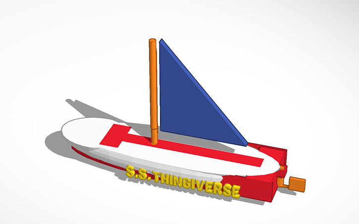 3D design the boat - Tinkercad