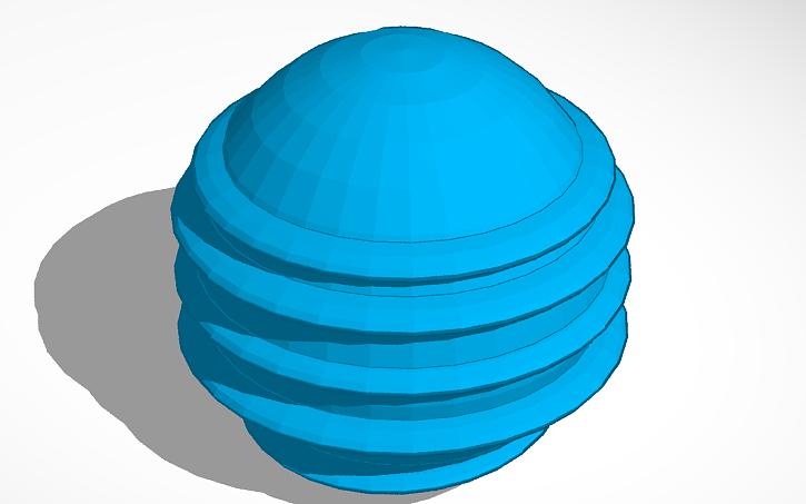 3D design Spherical Future Building - Tinkercad