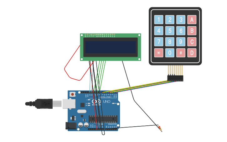 Circuit design Coffee Machine | Tinkercad
