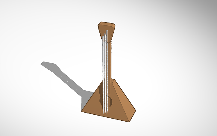 3D design Homemade Toy Balalaika - Tinkercad