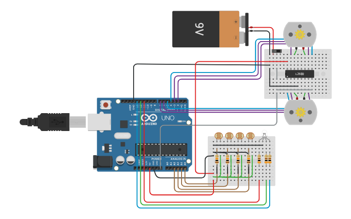 Circuit design segue linha Lucas Martins Venero - Tinkercad