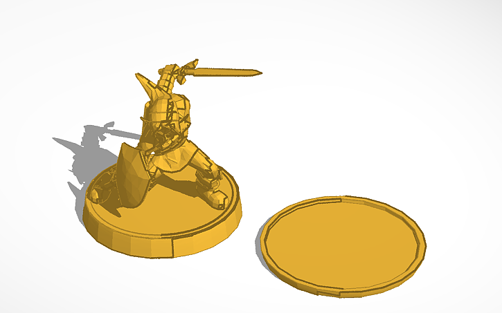 3D design Link custom amiibo - Tinkercad