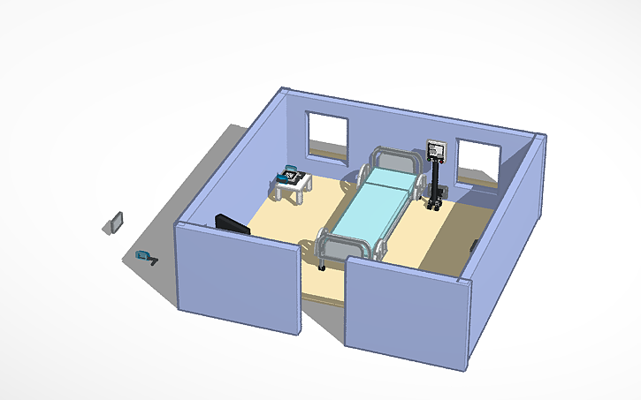 3D design Box Hospital - Tinkercad