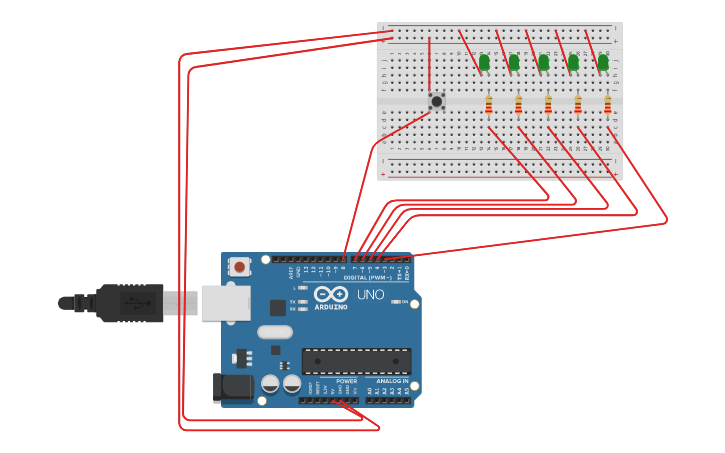 Circuit design EXAMEN ARDUINO - Tinkercad