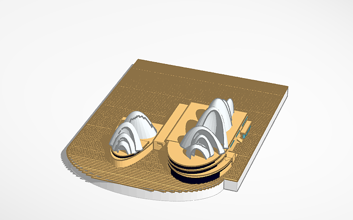 3D design Sydney Opera House - Tinkercad