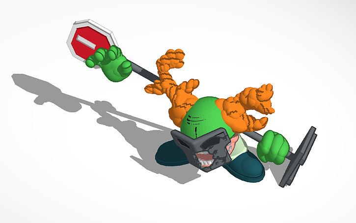 3D design tricky accelerant another pose - Tinkercad