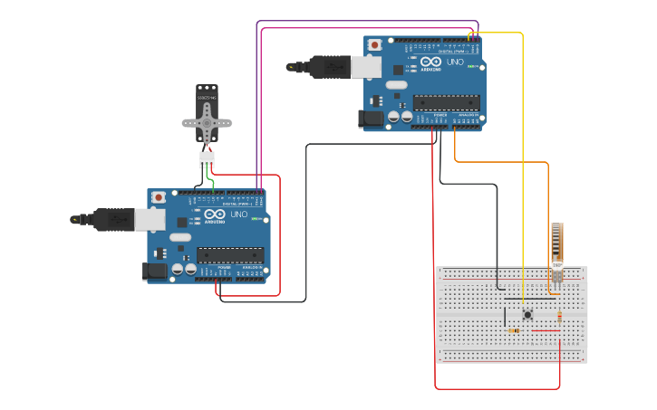Circuit design UART - Tinkercad
