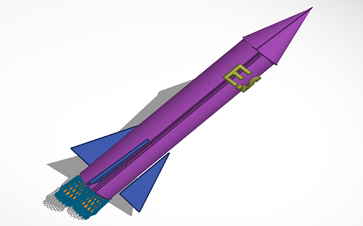 3D design SLR Super Lunar Rocket - Tinkercad